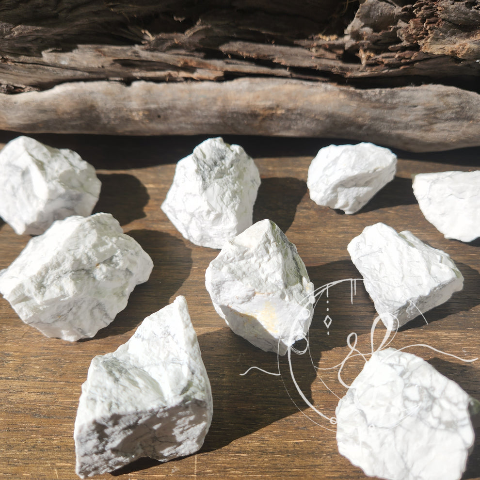 Howlite Raw – Crystal for Calmness & Emotional Release – She Fire